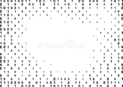 Binary Computer Code Background Or Gradient 01 Numbers Pattern Stock