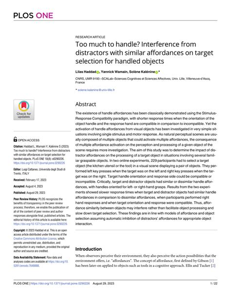 Pdf Too Much To Handle Interference From Distractors With Similar