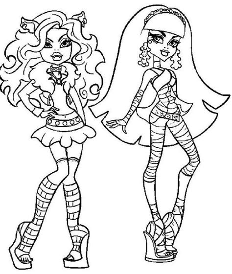 Dibujos Para Colorear De Las Monster High Pequeocio Monster High