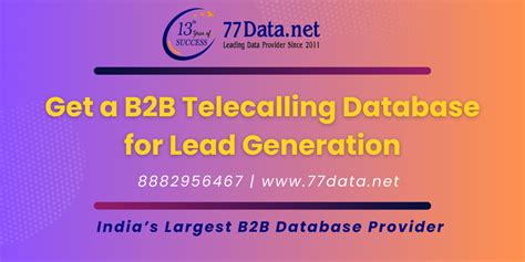 B2b Telecalling Database Mobile Numbers For Lead Generation