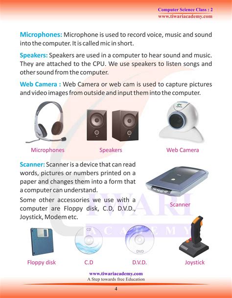 NCERT Solutions For Class Computer Science Parts Of Computer