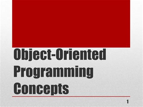 Object-Oriented Programming Concepts - ppt download