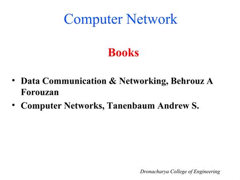 Computer Networks PPT Computer Networking Computing