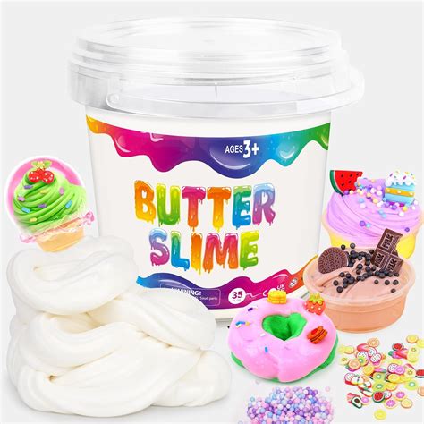 Butter Slime Kit For Girls Big Bucket 35 Fl Oz Non Sticky
