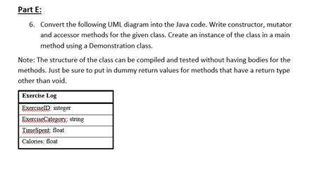 Solved Convert The Following UML Diagram Into The Java Chegg