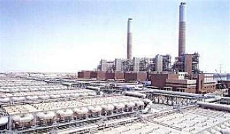 Multi Stage Flash Distillation Msf Desalination Plant In Shoaiba