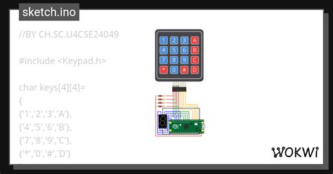 Finished 7 Segment Keypad Wokwi Esp32 Stm32 Arduino Simulator