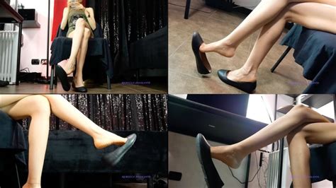 Ballet Flats Dangling Ignore Fetish Foot Worship Rebecca Diamante