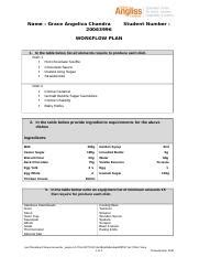Workflowplan Assignment Docx Name Grace Angelica Chandra 20063996 Babe Number WORKFLOW