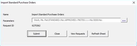 Submit Po Import Concurrent Program