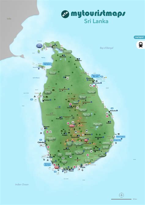 Tourist Map Of Sri Lanka