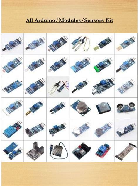 All Arduino Modules Sensors Kit Project Pdf Arduino Computer