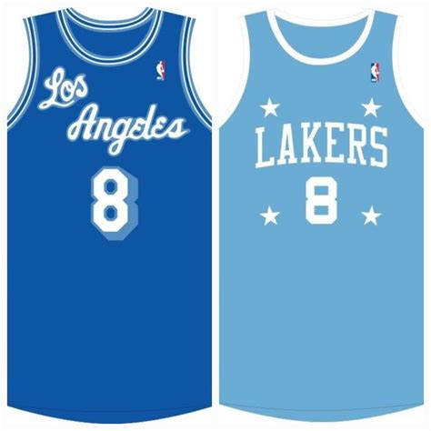 Kobe Bryant Los Angeles Lakers Jersey In Blue And White