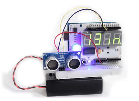 Ultrasonic Arduino Tape Measure Make