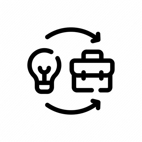 Implementation Innovation Creativity Process Briefcase Icon