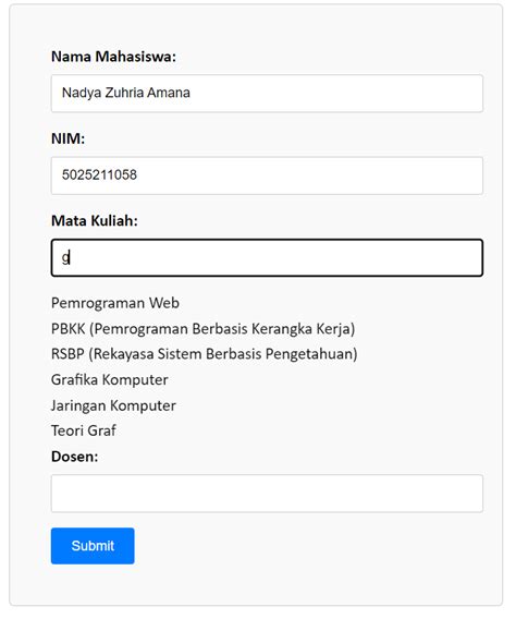 Tugas 4 Pweb Membuat Form