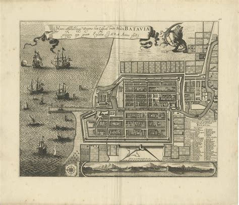 Map Of Batavia 1681 For Sale At Pamono