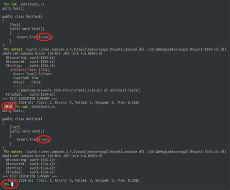 is it possible to get error code when using netcoreapp2 0 console runner directly · issue 1554
