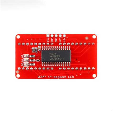 Ht16k33 Alphanumeric Led Display Module 14 Segments 4 Characters Protocol Ard
