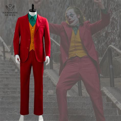 Joaquin Phoenix Joker Costume Movie Replica 3 Piece Suit Etsy