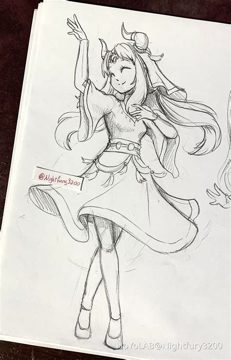 Nilou Doodles Genshin Impact HoYoLAB