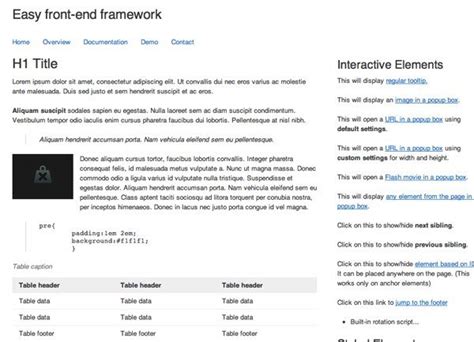 Easy Framework Herramienta Para Desarrollo Web Csshtmljavascript