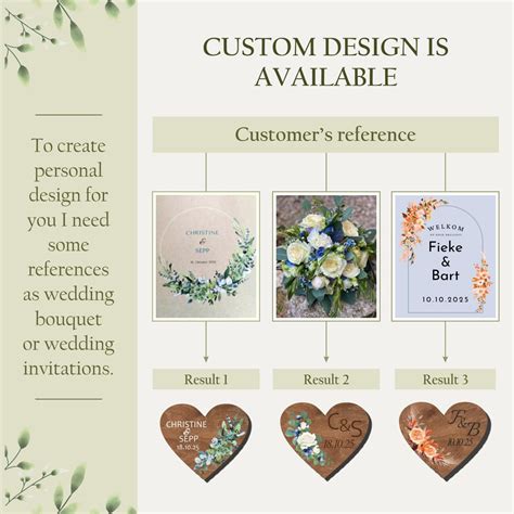 Boho Custom Initial Pins Wedding Boutonnieres Wooden Name Hearts