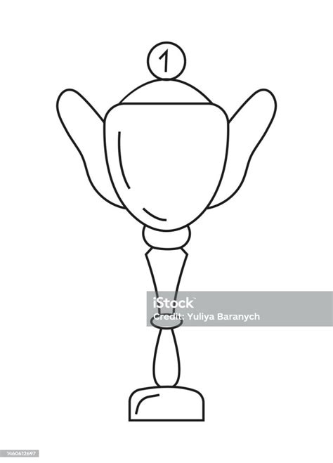 낙서 스타일의 우승자 컵 아이콘 벡터 첫 번째 장소 아이콘입니다 낙서 스타일의 챔피언 컵 상 트로피 컵 별 1위에 대한 스톡 벡터 아트 및 기타 이미지 Istock