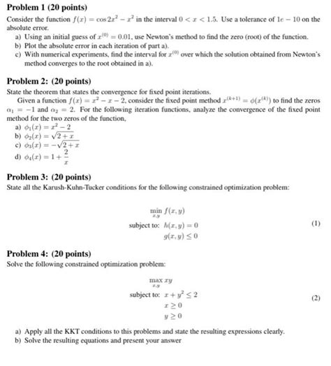 solved problem 1 20 points consider the function