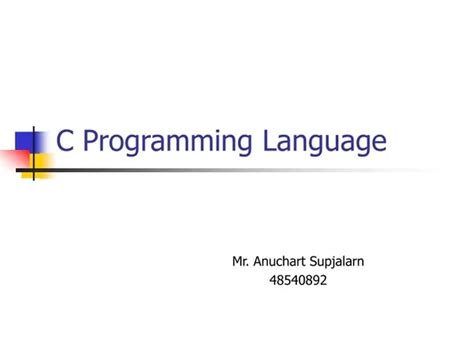 Ppt Learn C Programming Language Powerpoint Presentation Free Download Id7150220
