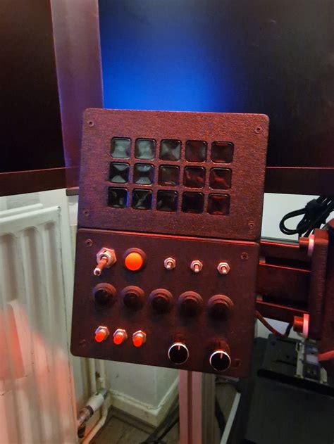 Button Box Adaptor Plate Streamdeck V2 Sim 3d