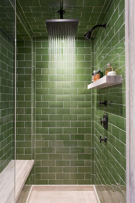 14 Green Shower Tile Bathroom Inspirations For A Refreshing Retreat