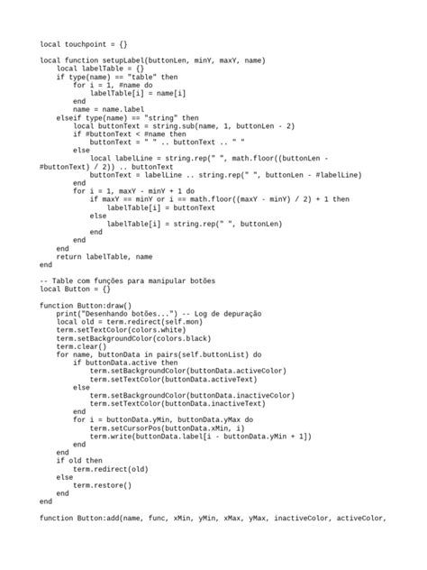 Touchpointlua Pdf Software Engineering Computer Programming