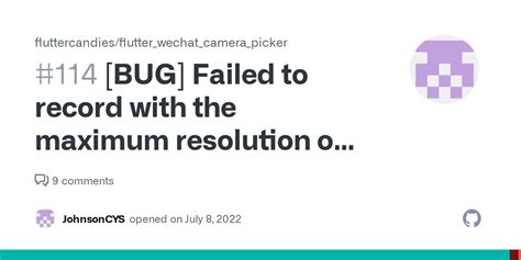 Bug Failed To Record With The Maximum Resolution On Some Devices