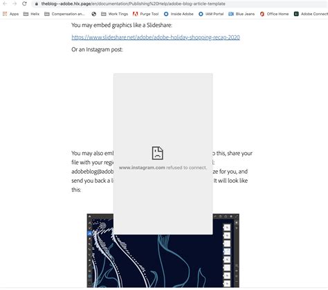 Instagram Block Embed · Issue 597 · Adobetheblog · Github