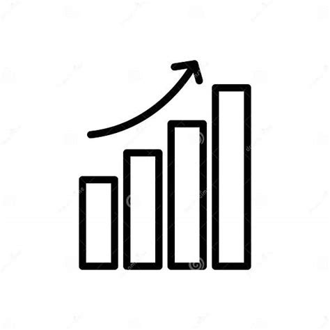 Chart Icon Thin Line Art Isolated Stock Vector Illustration Of Economy Isolated 340575801