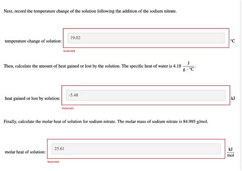 Solved Use The Heat Of Solution Interactive To Calculate The Chegg Com