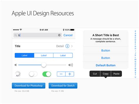 Apple Ui Design Resources For Photoshop And Sketch Freebiesbug