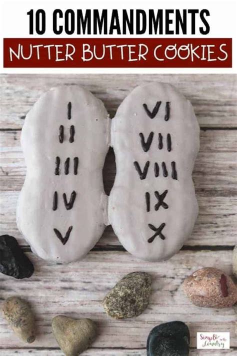 Ten Commandments Nutter Butter Cookies For Passover Snack