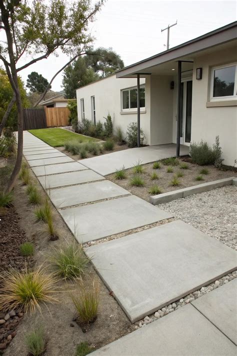 Concrete Front Yard Landscaping Transform Your Curb Appeal