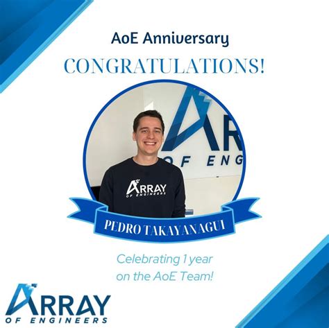 array of engineers on linkedin workanniversary celebration engineering