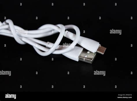Picture Of A Cable With Two Types Of Port Usb A And Usb C Used For Charging Smartphones Usb A