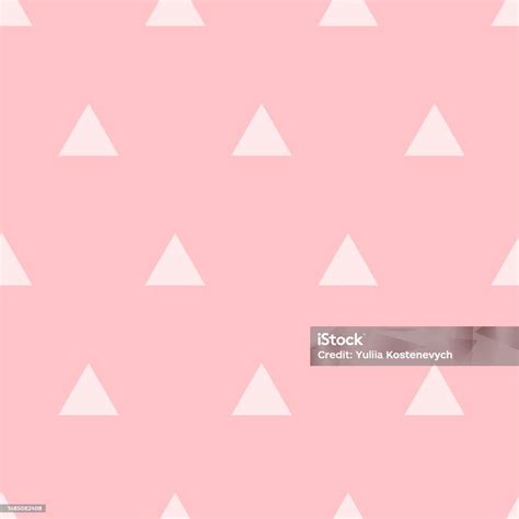 스크랩북 매끄러운 배경입니다 핑크 베이비 샤워 패턴 삼각형이 있는 귀여운 프린트 0명에 대한 스톡 벡터 아트 및 기타 이미지 0명 귀여운 깅엄 Istock