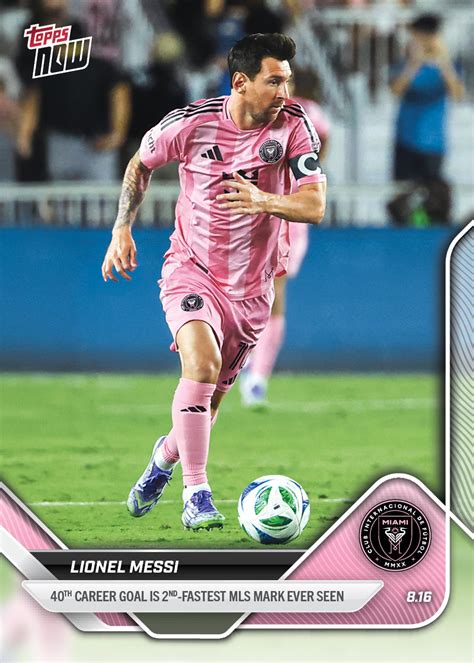 Lionel Messi 2025 Mls Topps Now® Card 76