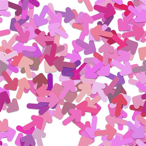 Repeating Geometric Arrow Pattern Background Vector Illustration From Pink Toned Rotated
