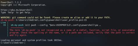 The Term Oh My Posh Is Not Recognized As A Name Of A Cmdlet Function Script File Or