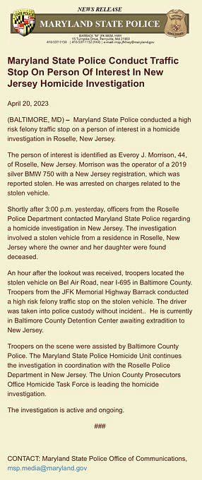 What Did Everoy J Morrison Do Suspect Arrested As New Jersey Mom And Daughter Found Dead