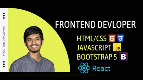 Be Your Front End Web Developer Using Htmlcss Bootstrapjs By