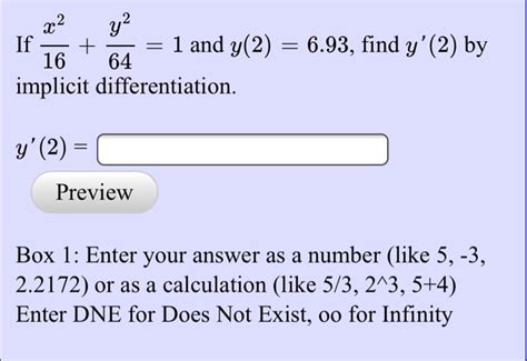 Solved x² y² If and y find y by Chegg com