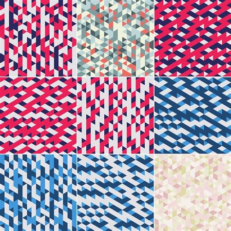 기하학적 디자인 카드 세트 무료 벡터